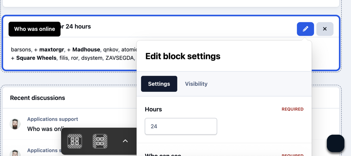 Who was online - Applications support - Invision Developers